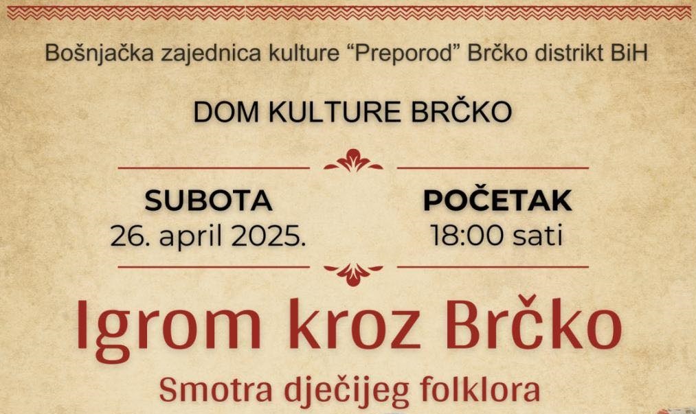 Preporod Brčko: Igrom kroz Brčko – Smotra dječijeg folklora – Realno.ba | Informativni portal